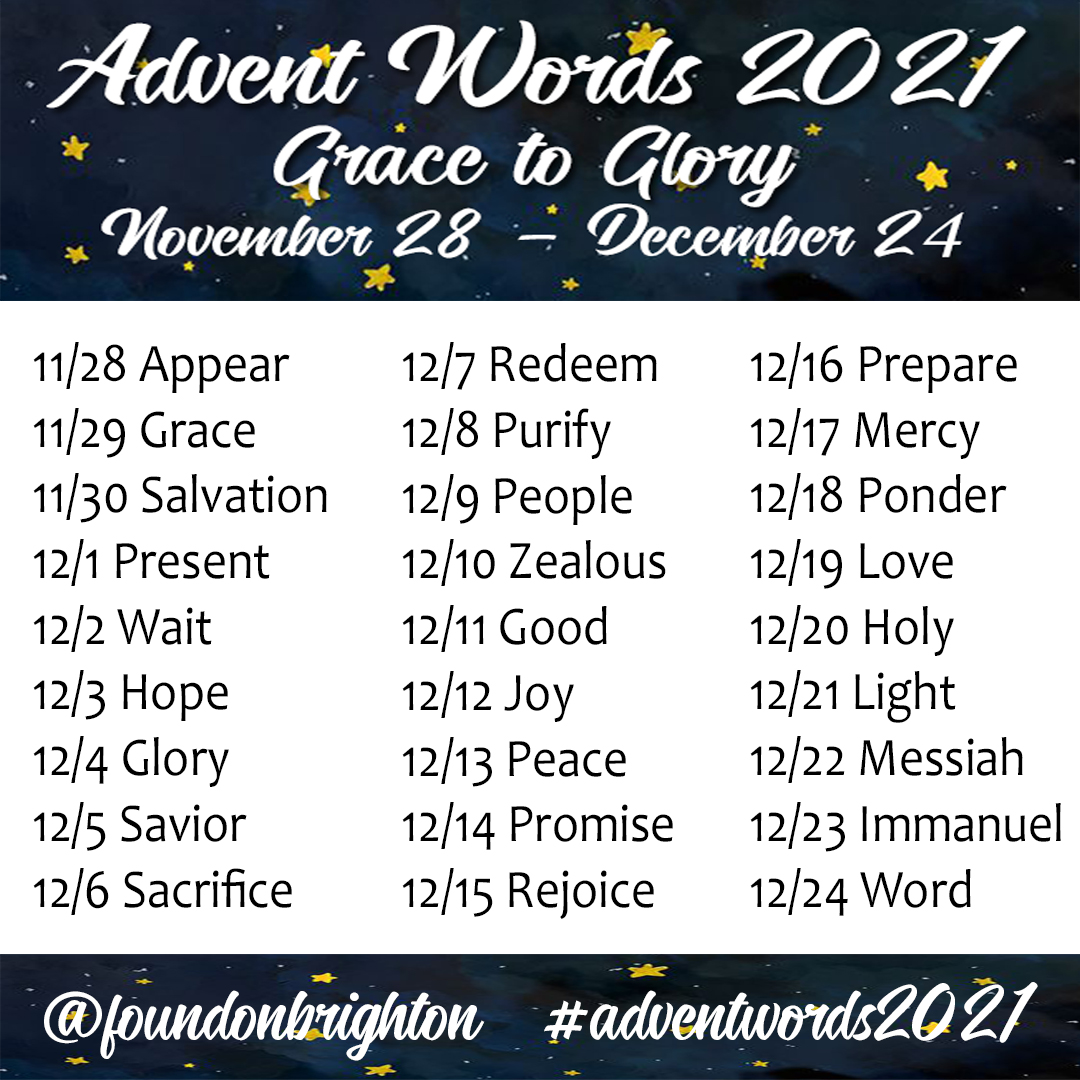 Found on Brighton: Advent Words Challenge Calendar