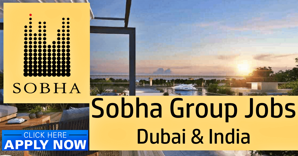 Career Opportunity In Shoba Group UAE-2021