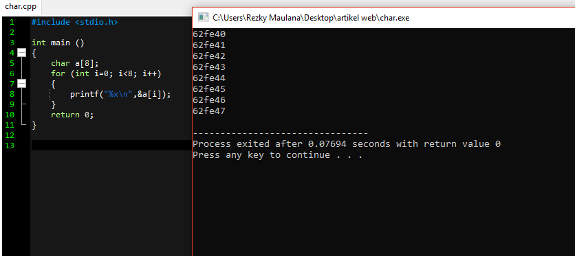 Struktur Data - Array 1 Dimensi C++ | RZDev: Belajar Programming!
