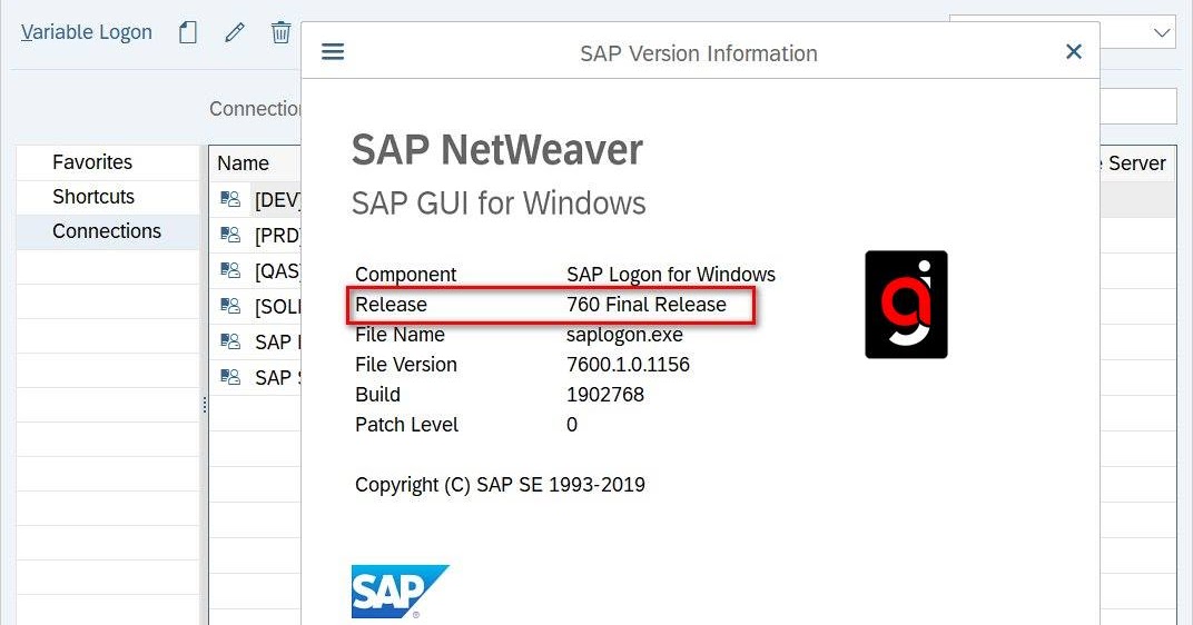 Latest sap gui version - metripooX