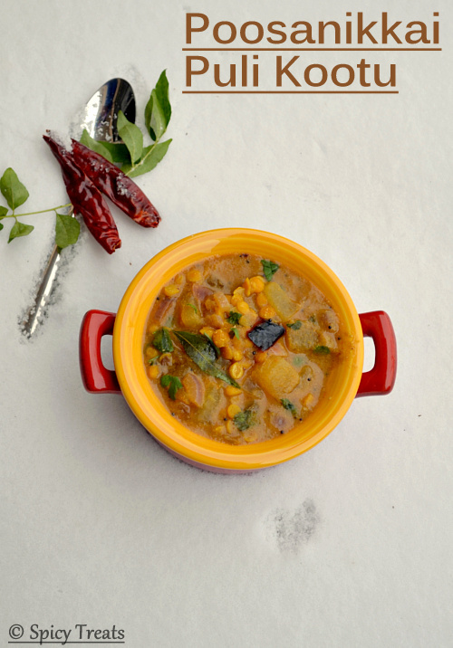 Spicy Treats: Poosanikkai Puli Kootu / Puli Kootu Recipe / Tangy Ash ...
