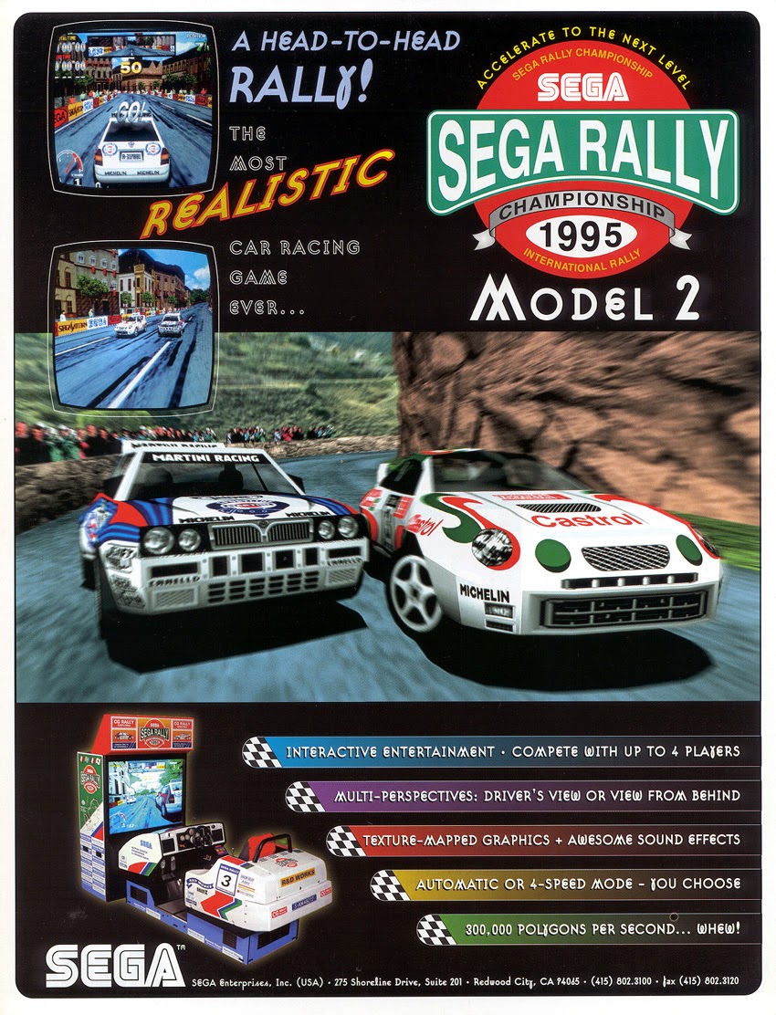RETRO SPIRIT GAMES: Retro Review - Sega Rally Championship (Arcade ...