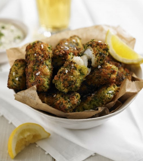 Scrumpdillyicious: Classic Fish Goujons with Crispy Gremolata Crust