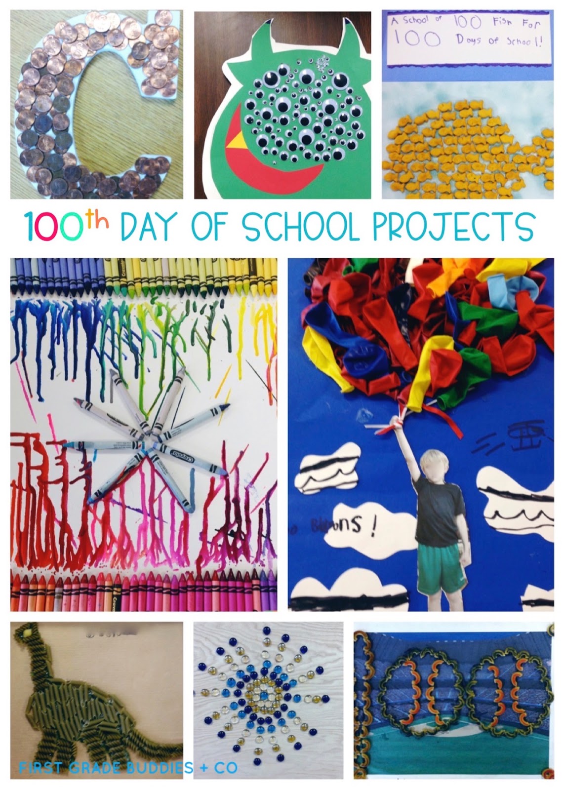 100th Day of School Fun! | First Grade Buddies