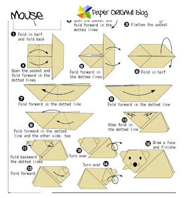 Paper Origami: Mouse Origami | Paper Origami Guide