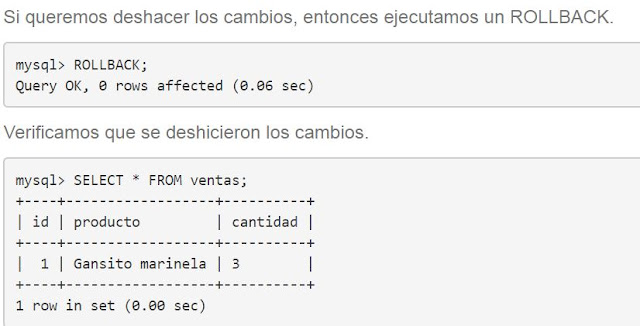 Yoly's Blog: (pasos en mysql) rollback,commit,begin......