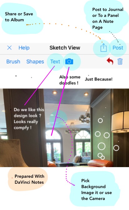 DaVinci Notes App: Using the Sketch Module