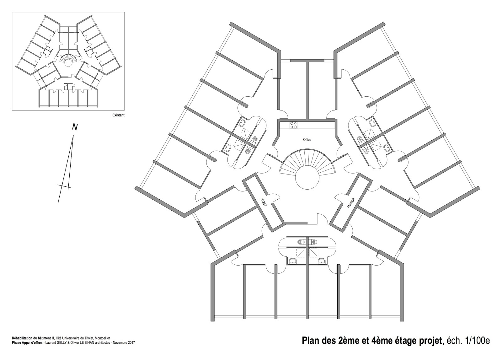 Laurent Gelly architecte: RÉHABILITATION BÂTIMENT H CITÉ UNIVERSITAIRE ...