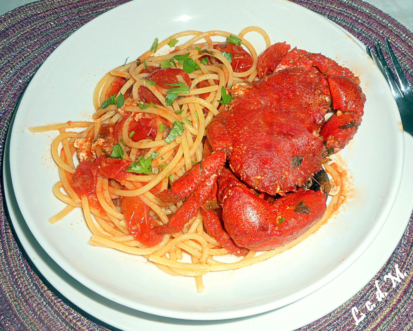 La cucina di Molly: SPAGHETTI AL SUGO DI GRANCHIO