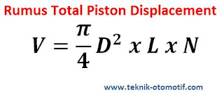 Piston Displacement atau Volume Langkah | teknik-otomotif.com