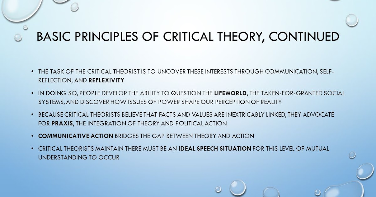 التربويون الجدد: المبادئ الأساسية للنظرية النقدية Principles of ...