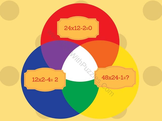 Mathematics Equations Circle Picture Puzzles for Kids with Answers