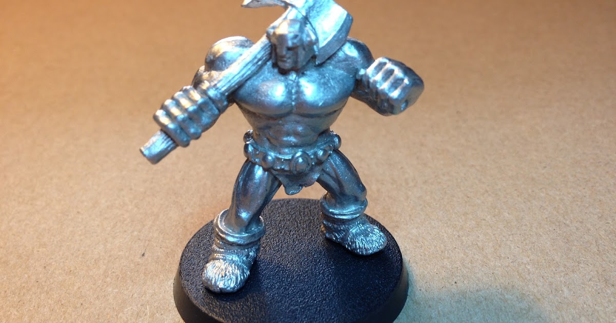 Skullsword's Tower: Thrud the Barbarian: Step by Step - Assembly and basing