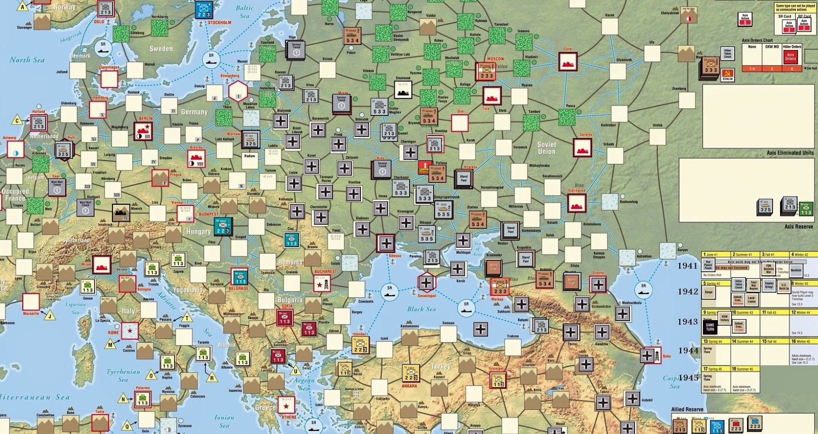 Sgt Steiner's Wargaming Blog: Board Wargames ongoing online................