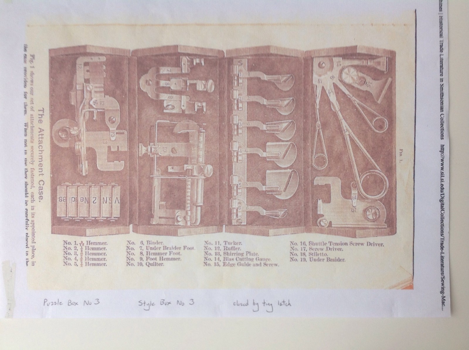 Singer Puzzlebox Sewing Machine Attachments