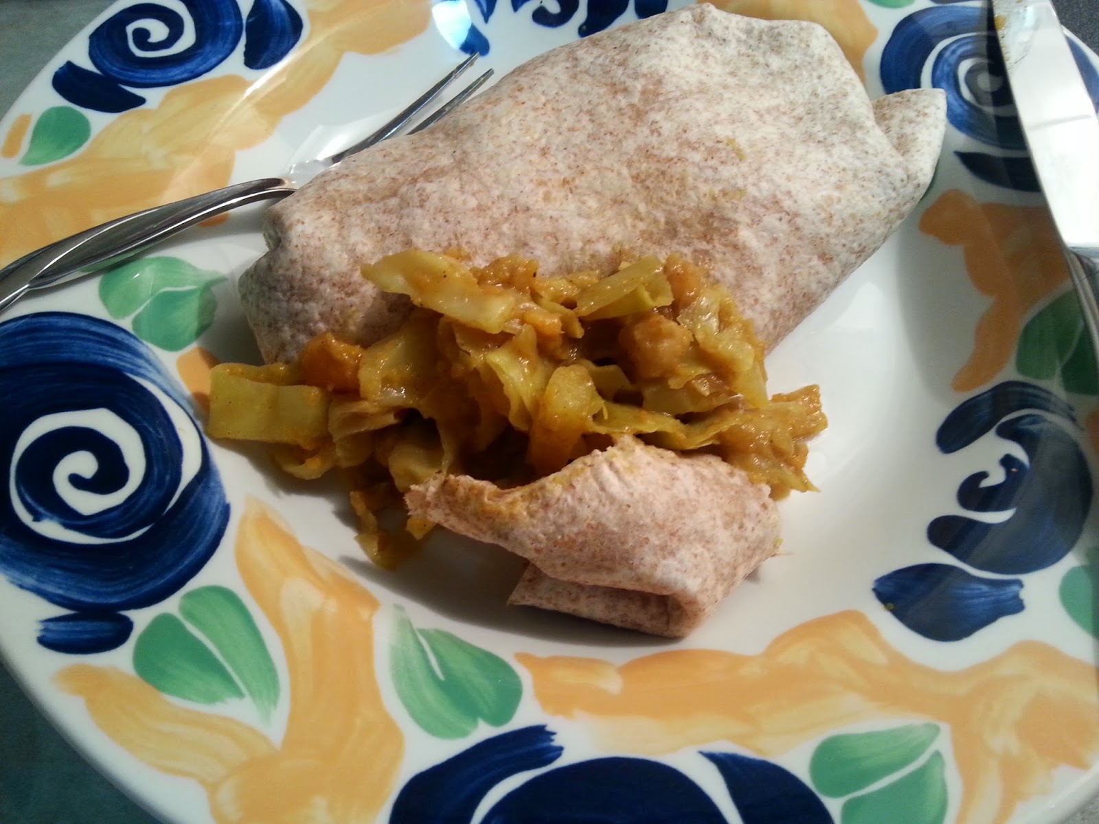 Chickpea Sweet Potato Roti
