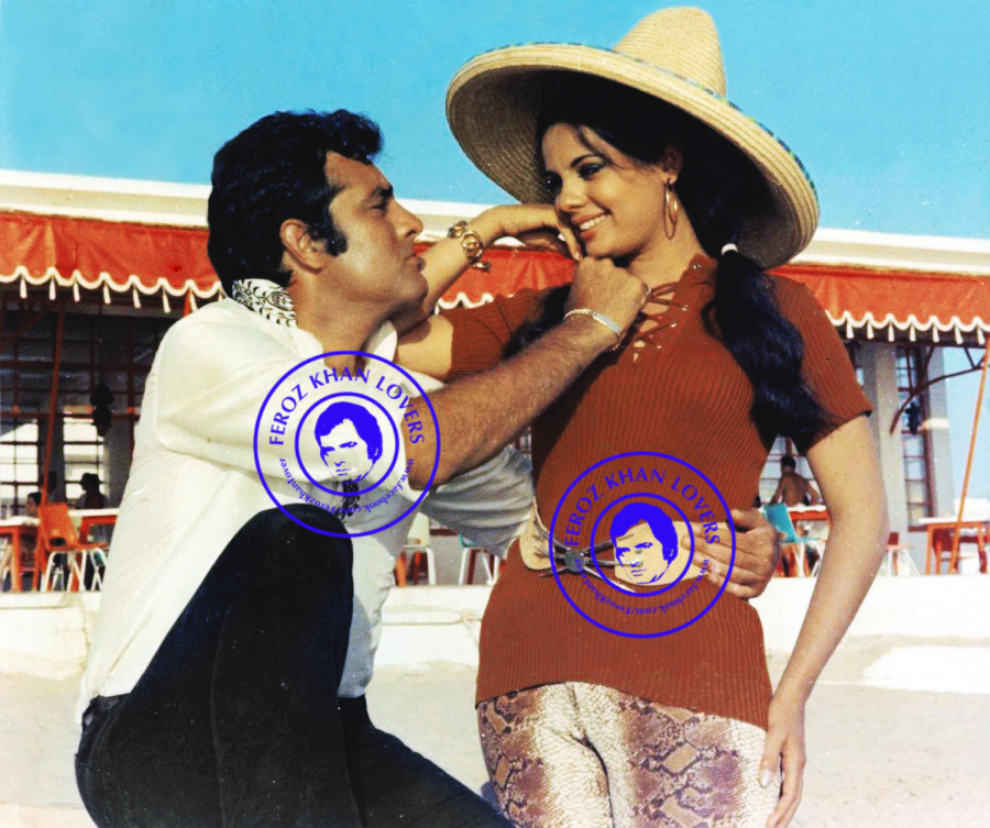 Feroz Khan During Shot "Apradh" 1972 Rare Photos ~ Feroz Khan FK