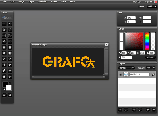 GRAFO_dg: SplashUp, un sencillo clon gratuito de Photoshop y online!