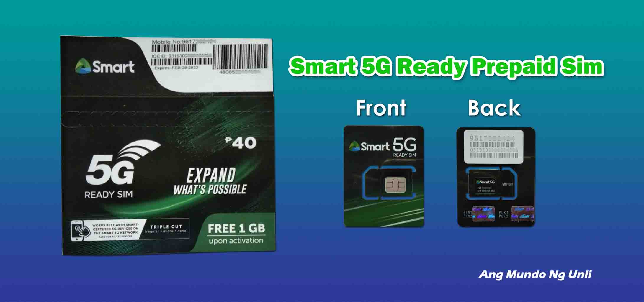 Avail of the Newest Smart 5G Ready Prepaid Sim for Only 40 Pesos + Free ...