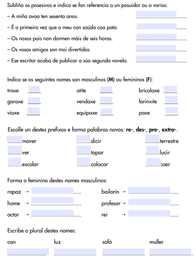 Primaria Lestonnac: Galego 29 abril 4º E.P.