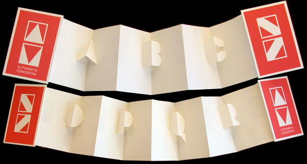 Design Context Blog.: Circle Press - Alphabet concertinas