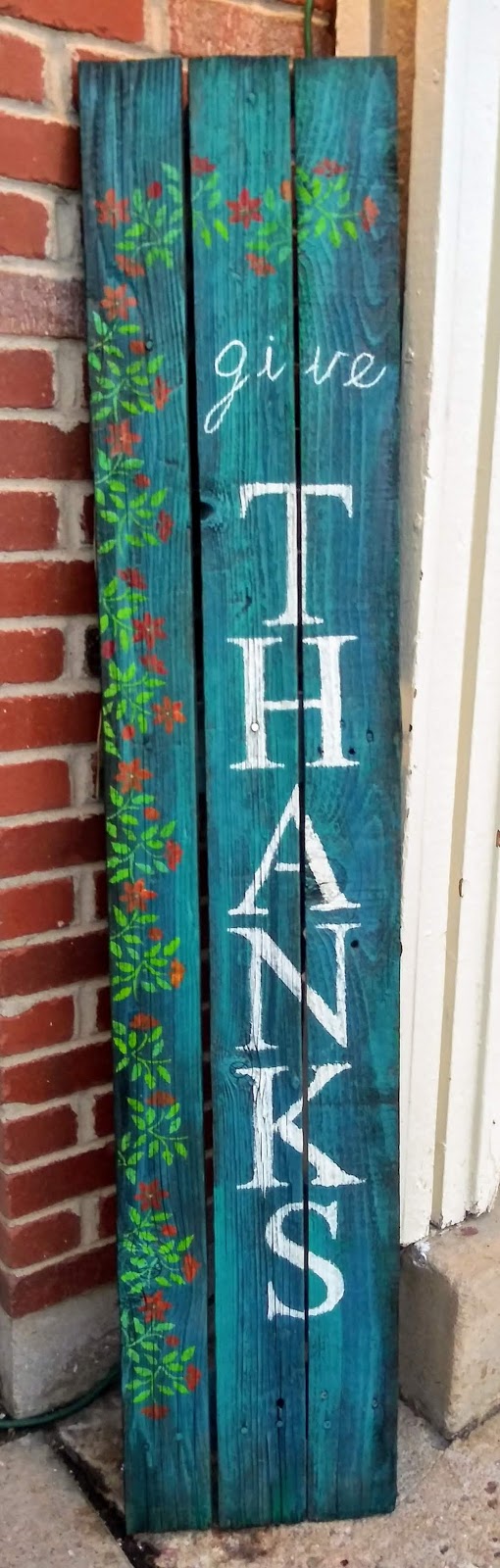 Give Thanks Porch Sign: Craft-Stash Shopping