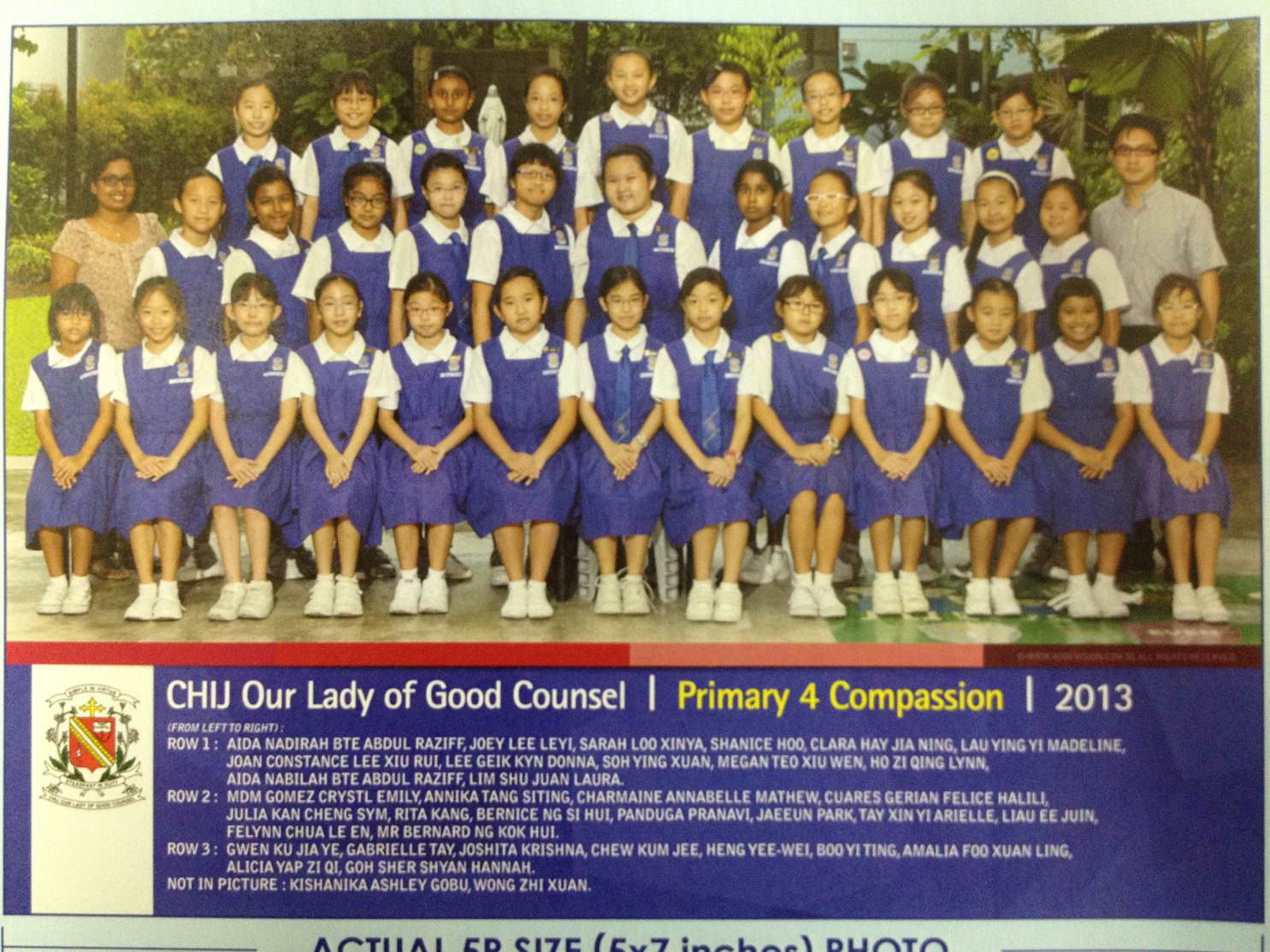 CHIJ OLGC 4 Compassion Class Blog 2013