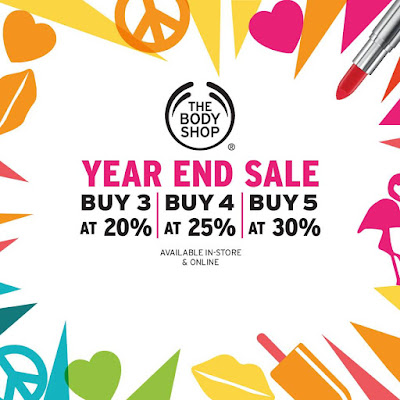 The Body Shop Year End Sale @ In-store & Online 26 - 30 December 2016