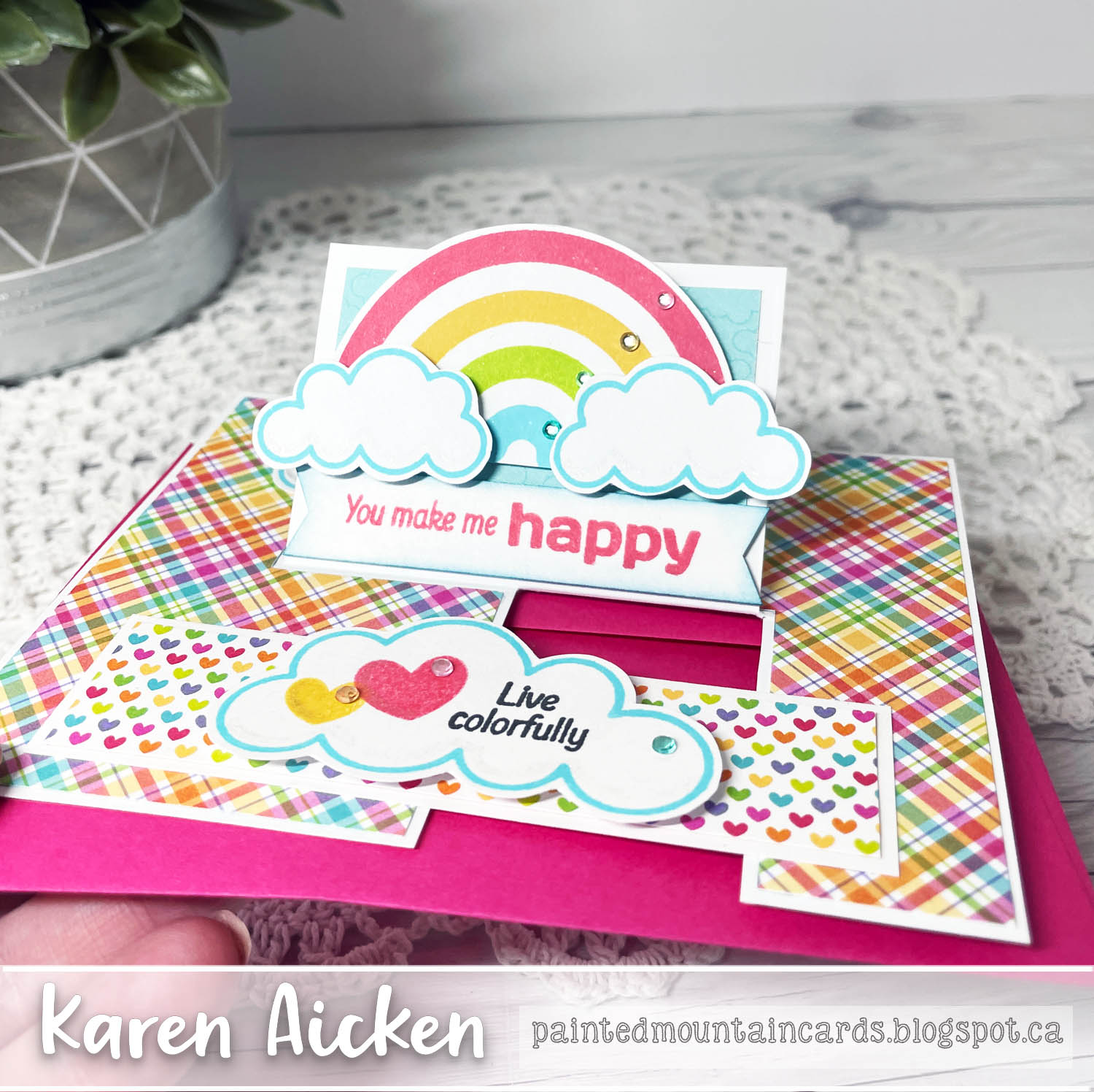 Painted Mountain Cards: 'Rainbow Is My Favorite Color' Card Kit Card Duo