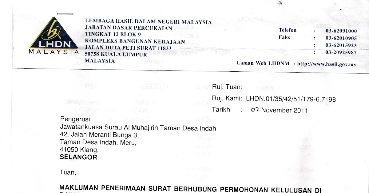 Referensi 6+ Contoh Surat Rayuan Lembaga Hasil Dalam Negeri - Surat ...