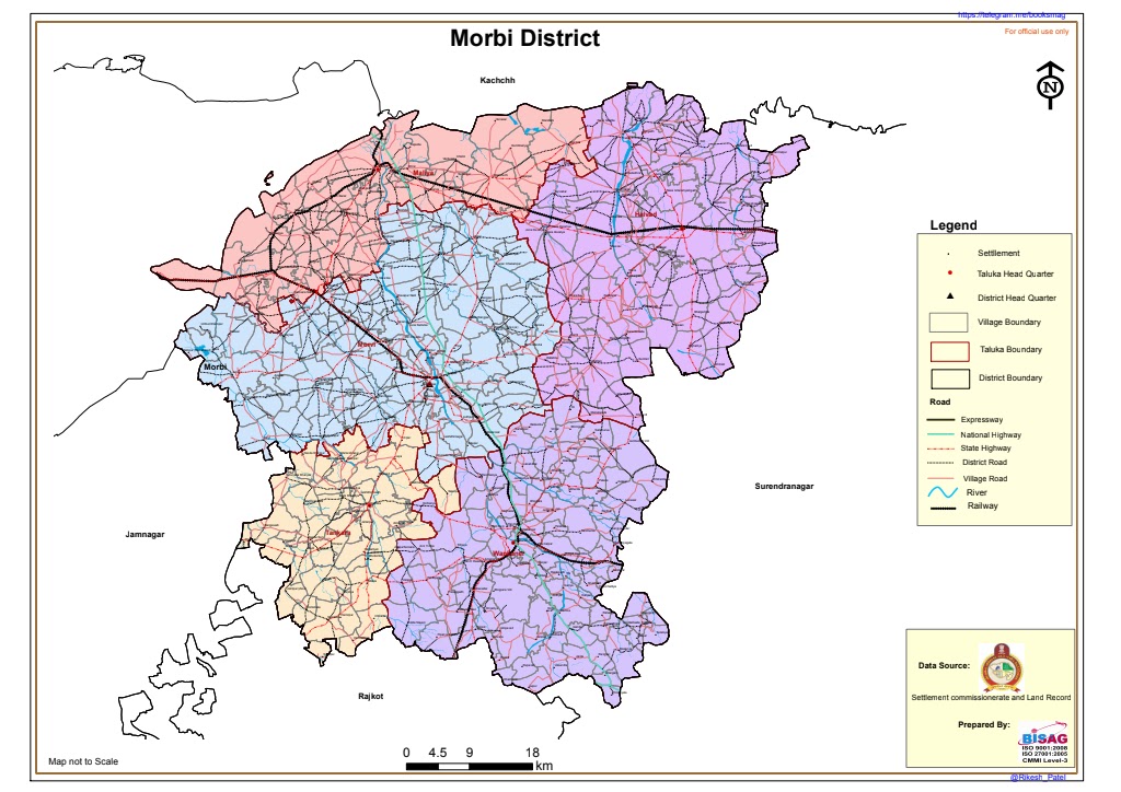 Morbi Dist Digital HD Map Pdf Download.