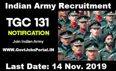 Indian Army TGC Entry Scheme 2019 - Indian Army Recruitment 2019