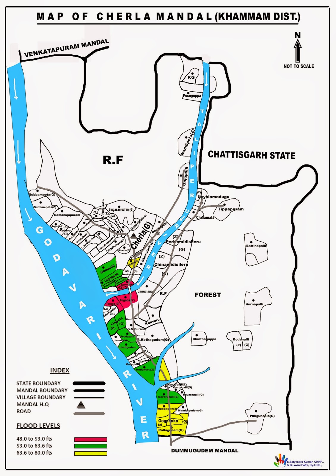 SUB COLLECTOR'S OFFICE, BHADRACHALAM: Cherla Mandal MAP
