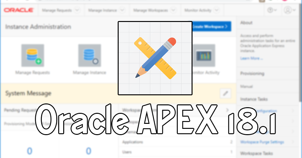 Setup New Project - New Workspace Untuk SQL Workshop di Oracle APEX 18.1 ~ Open Networking