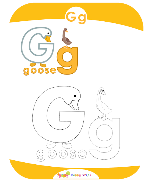 Coloring Worksheets- Letter G