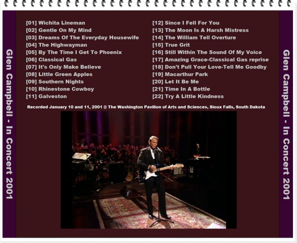 옹달샘 - 오디오와음악: Glen Campbell - 2001 - In Concert, Sioux Falls