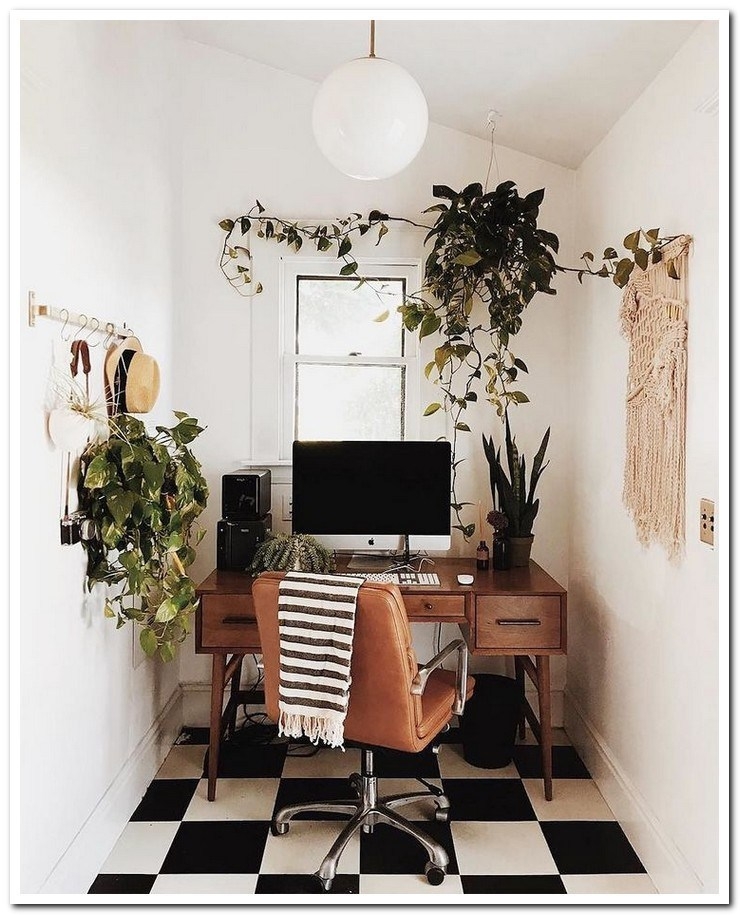 50+ Comfortable Workspace Design With A Cool Work Desk | ARA HOME