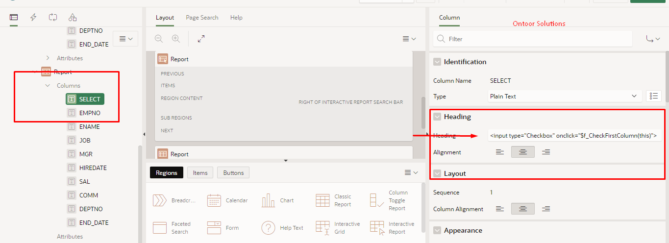 3 Ways To Select All Checkbox In Classic Or Interactive Report Oracle Apex Ontoor Solutions