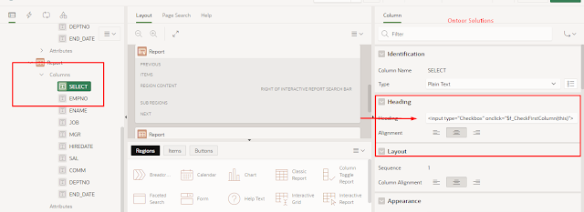 3 Ways To Select All Checkbox In Classic Or Interactive Report Oracle Apex Ontoor Solutions