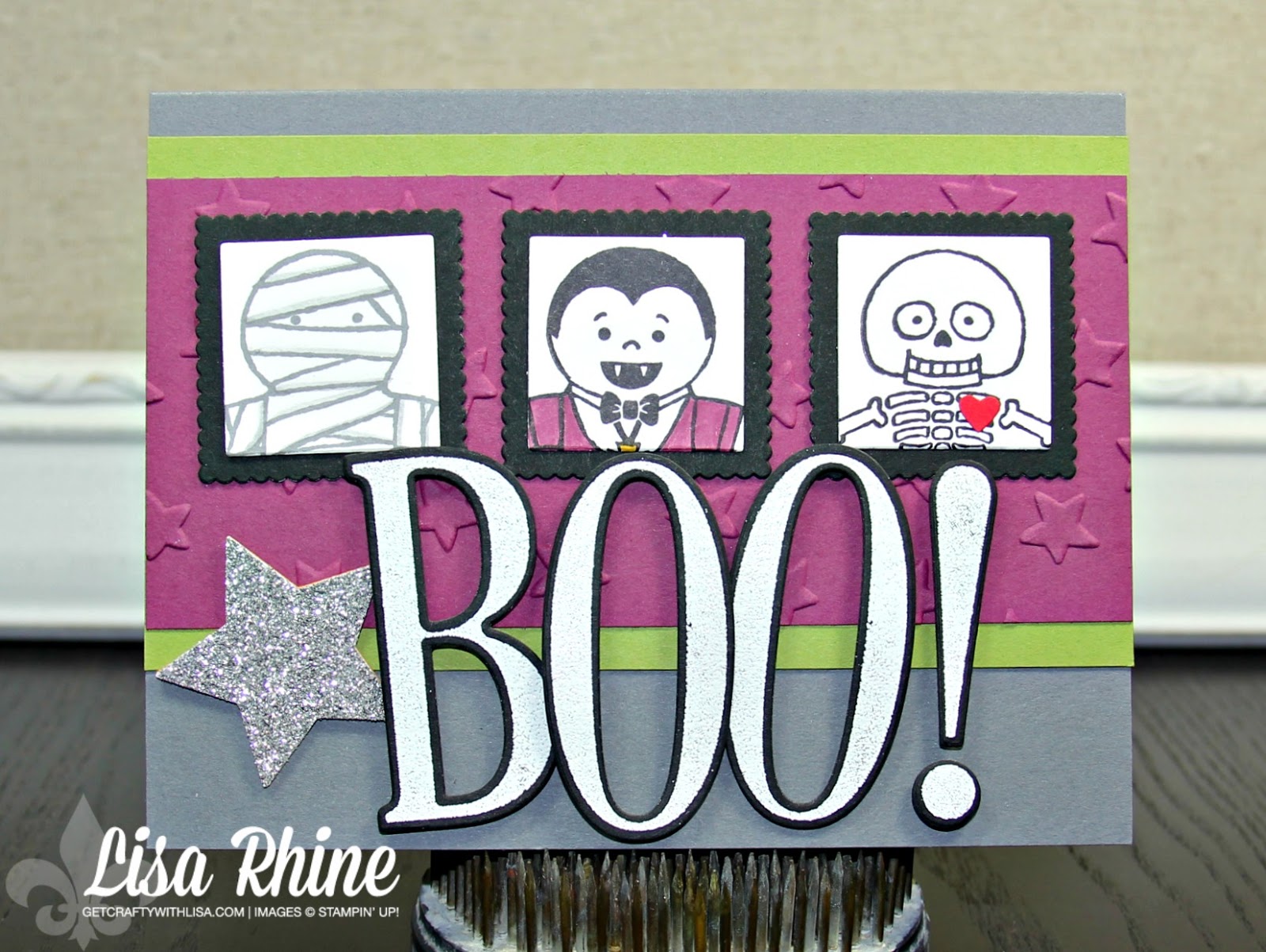 Get Crafty with Lisa: Boo to You Cookie Cutter Halloween Card