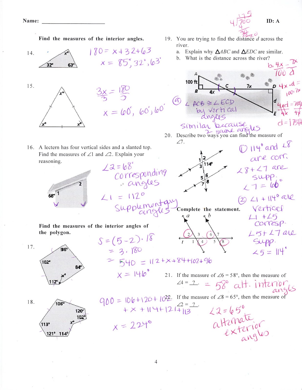 Ms. Jean's ACCEL 7 Blog: Chapter 3 Practice Test Answers