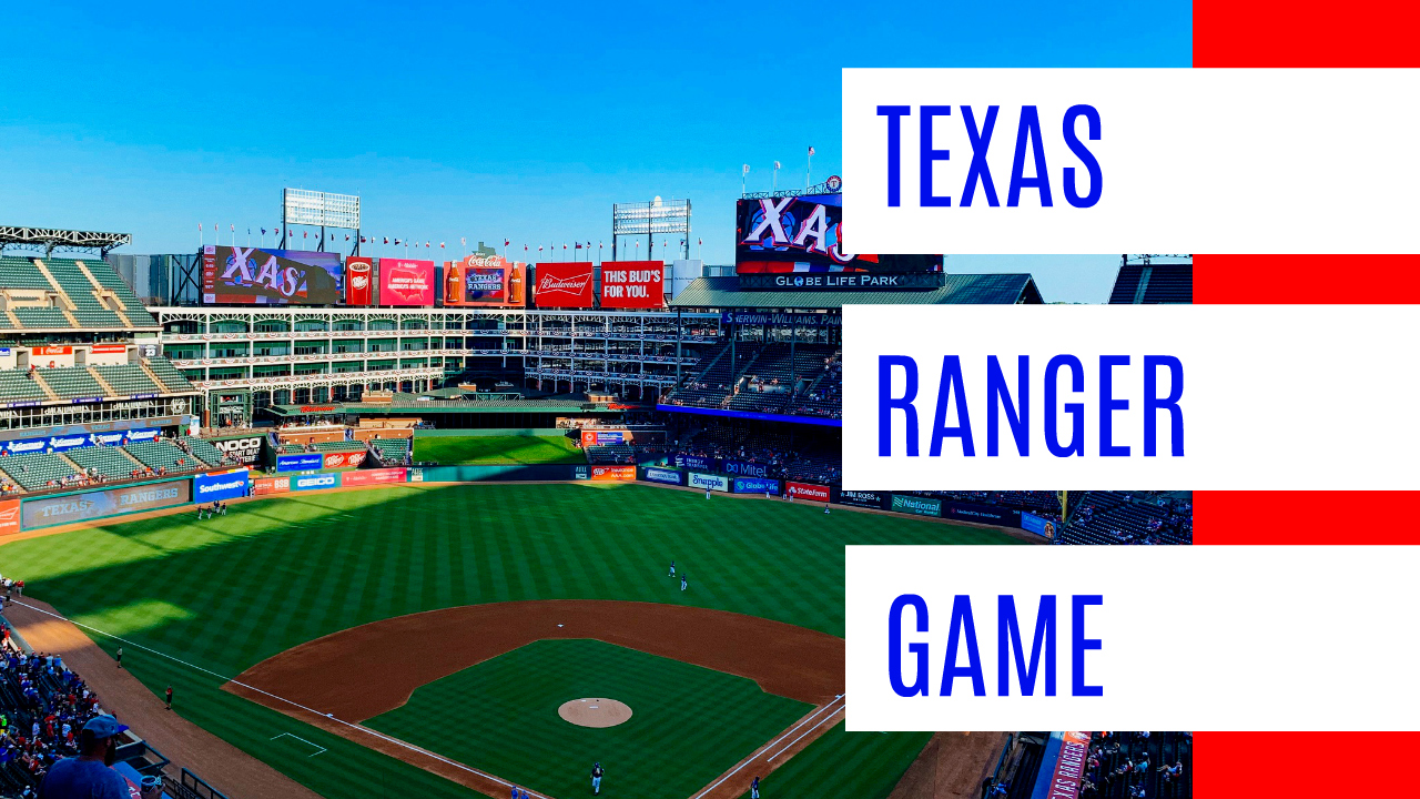 {Our first Texas Ranger game of the 2019 season} - HALL AROUND TEXAS