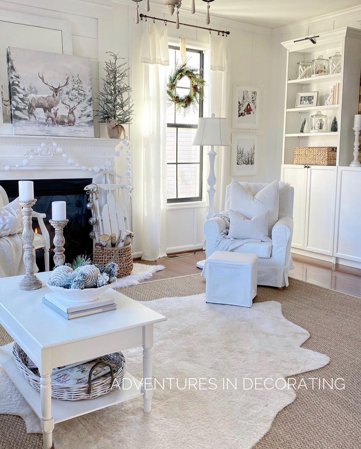 Adventures in Decorating: Winter Decor in the Living Room ...