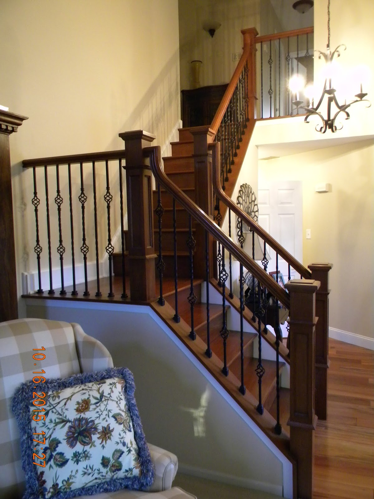 Wood Stairs and Rails and Iron Balusters: Brazilian Cherry Stair Box ...