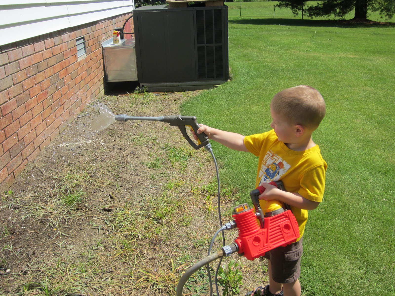 Happenings With The Neals: Kid's Craftsman Pressure Washer Fun