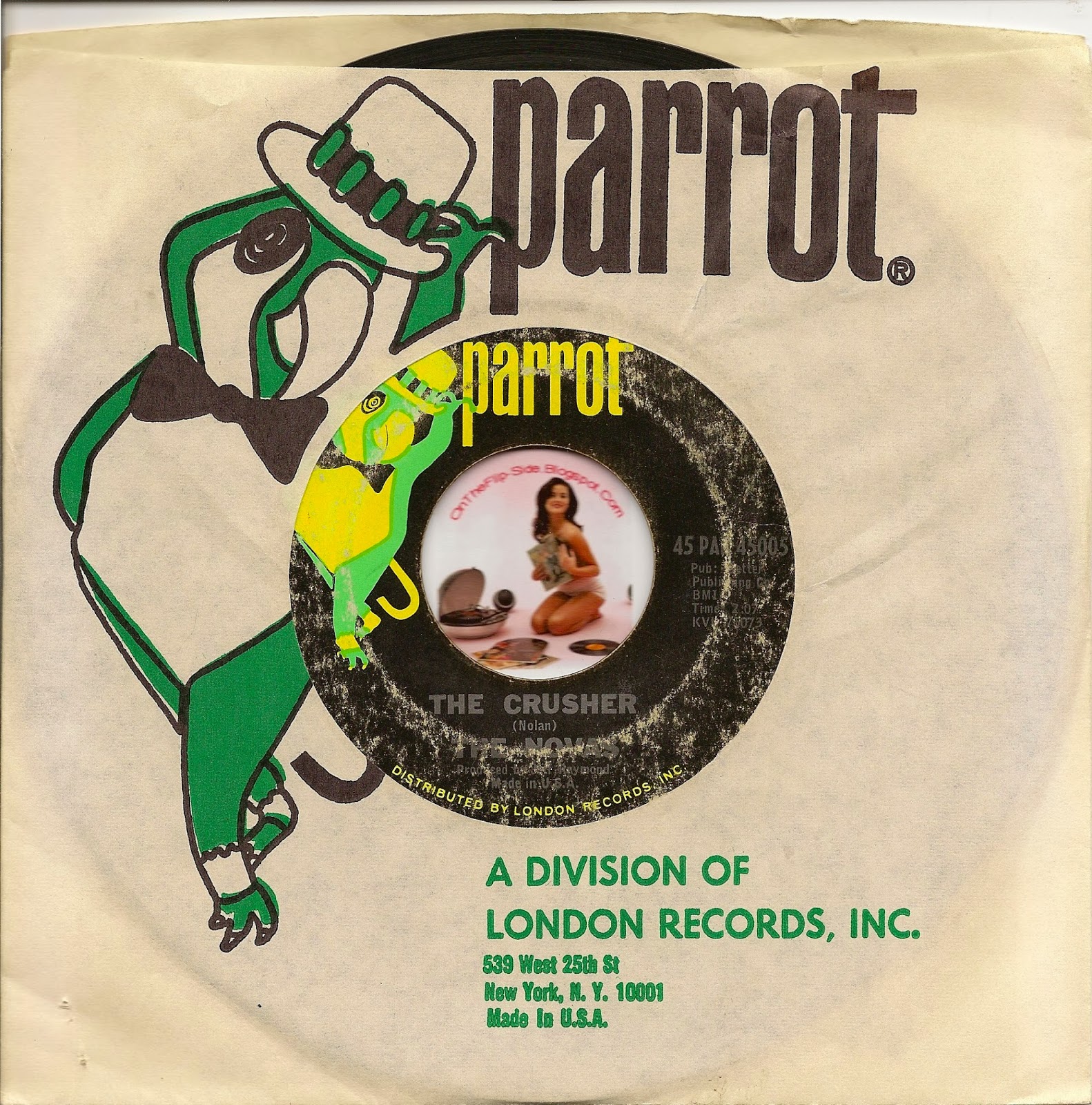 ON THE FLIP-SIDE: Parrot Records Spotlight: The Novas - The Crusher and ...