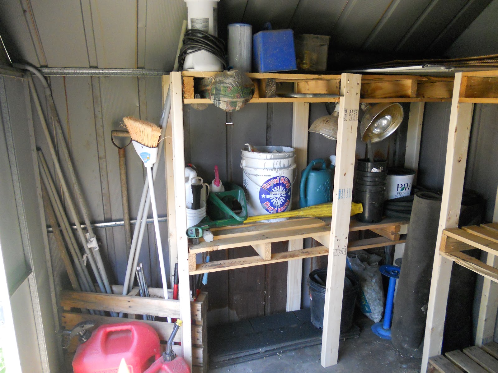 Pallet Palace: Storage Shed Organization System from Upcycled Pallets