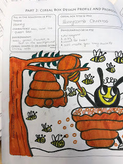 Skyline High School Graphic Design 1: Cereal Box Lesson