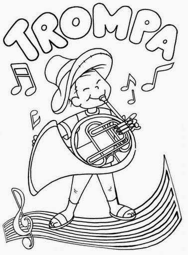 Dibujos para colorear. Maestra de Infantil y Primaria.: Instrumentos de ...