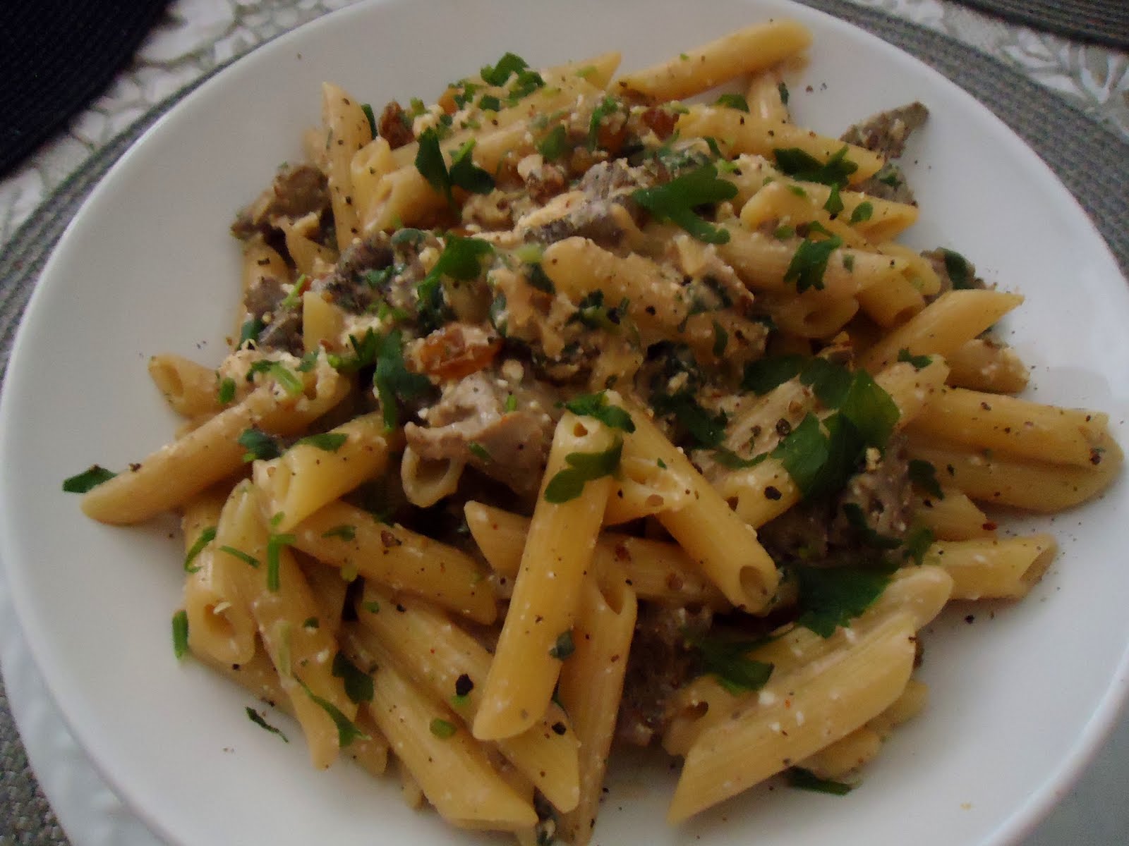 GASTRONOMIA VIRTUAL: PENNE FILETO E FUNGHI